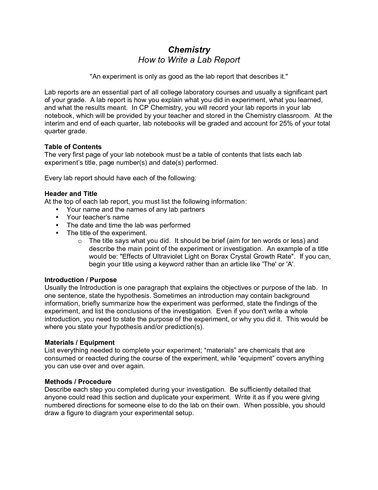 How To Write A Report For College Example How To Write A Book Report