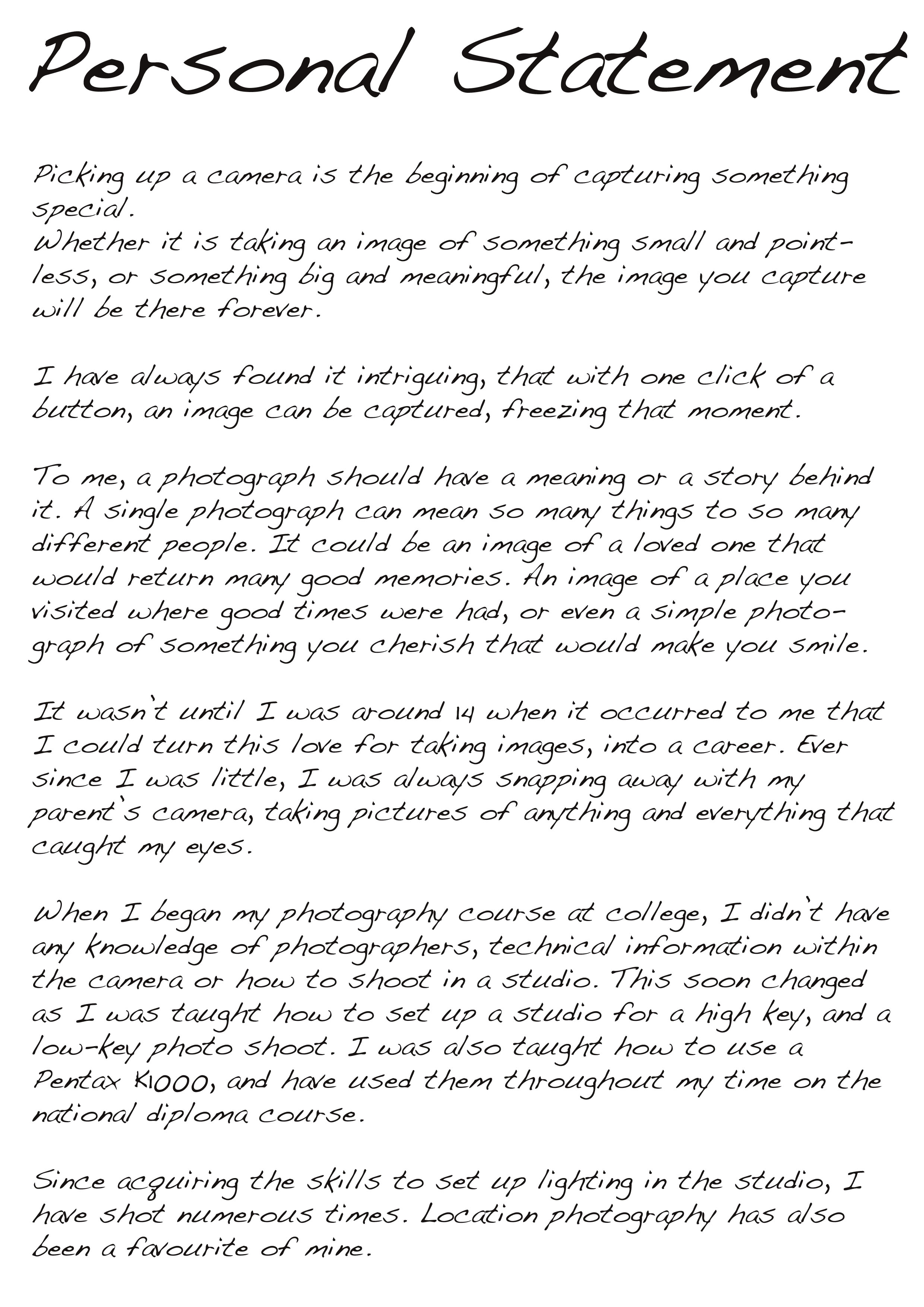 My Personal Statement Essay How To Write A Personal Statement 10 